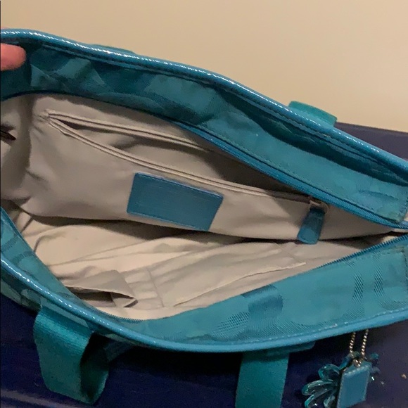 Coach | Bags | Teal Two Strap Bag | Poshmark
